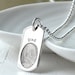 Silver Fingerprint Dog Tag Necklace - Etsy