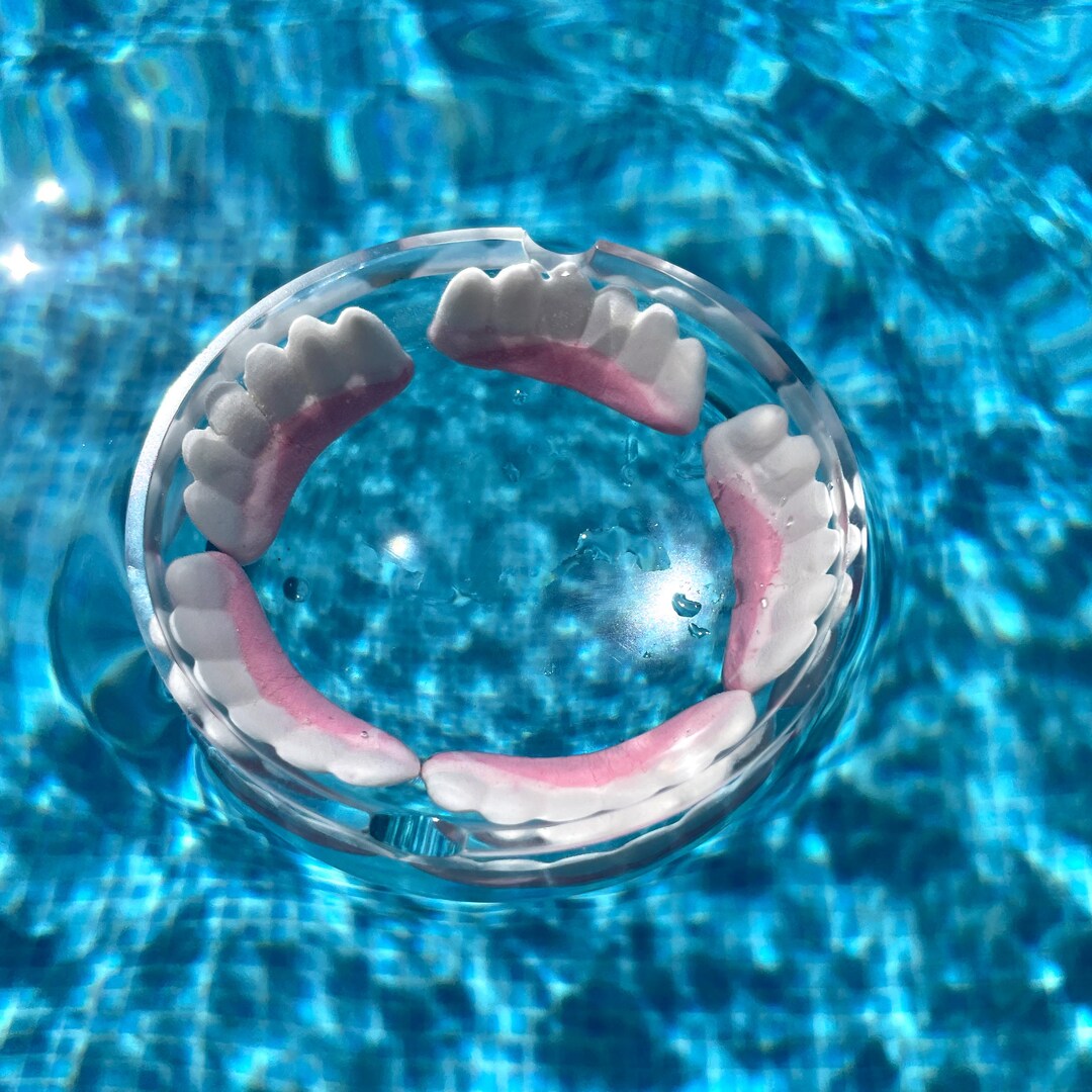 Handmade Ashtray With Encapsulated Candy Dentures - Unique Piece - Etsy