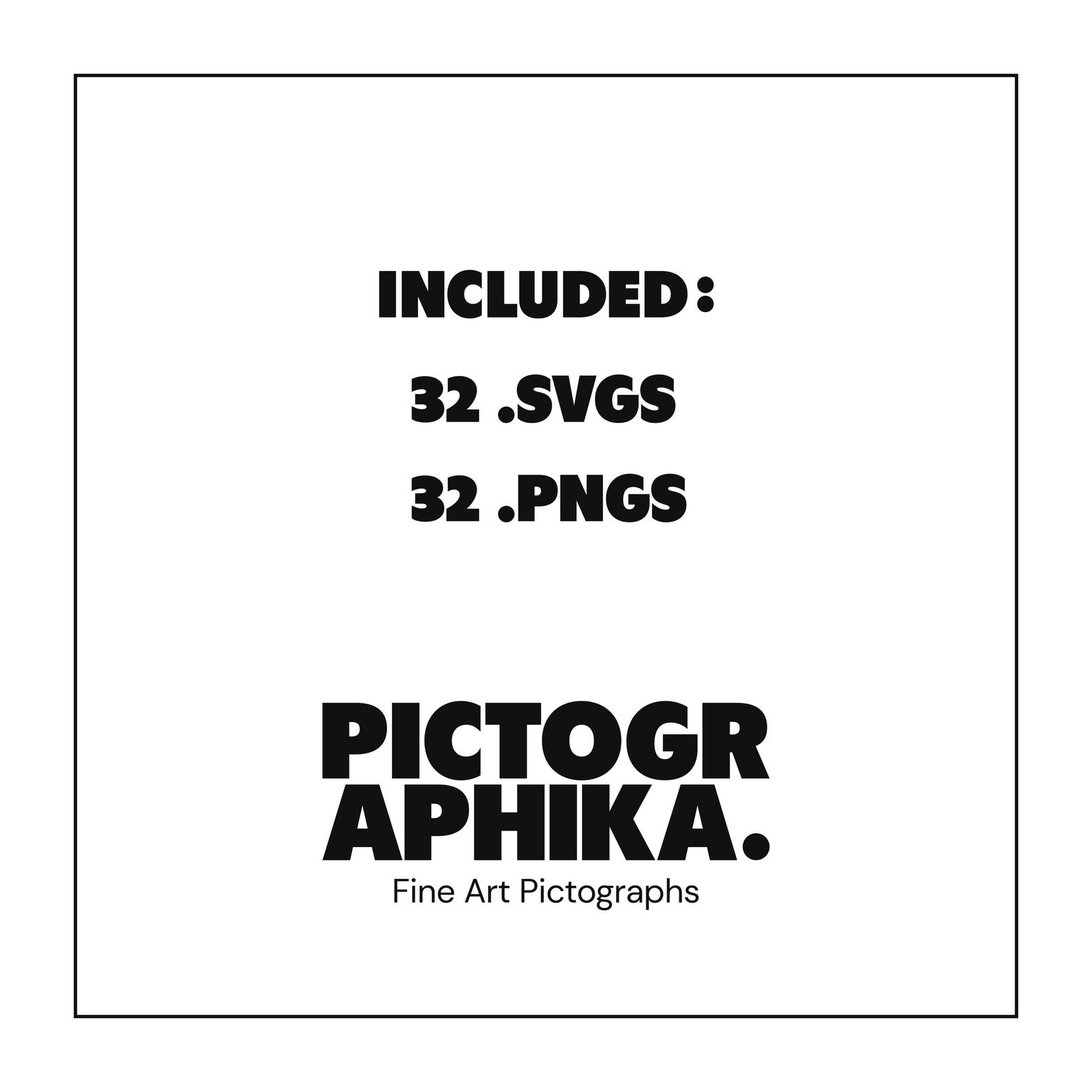 32 Detailed Sea Life II Pictographs (.SVG, .PNG) - Great for Crafts and ...