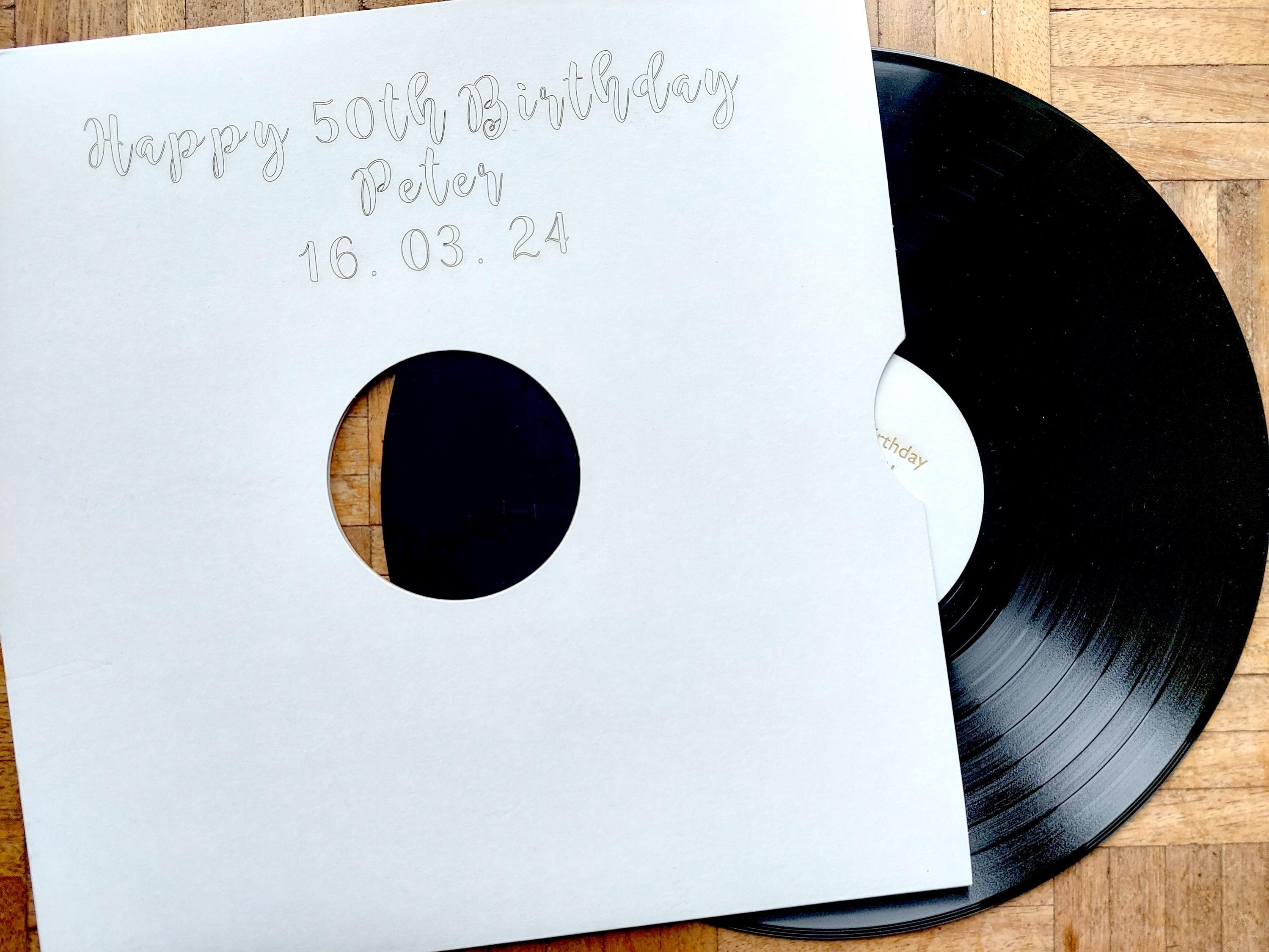 Personalised 12” Vinyl Record Wedding Guest Book Alternative With ...