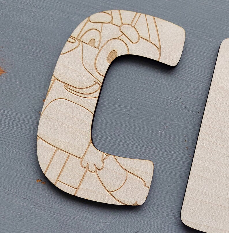 Bluey Inspired Personalised Bedroom Sign for Kids and Children With ...