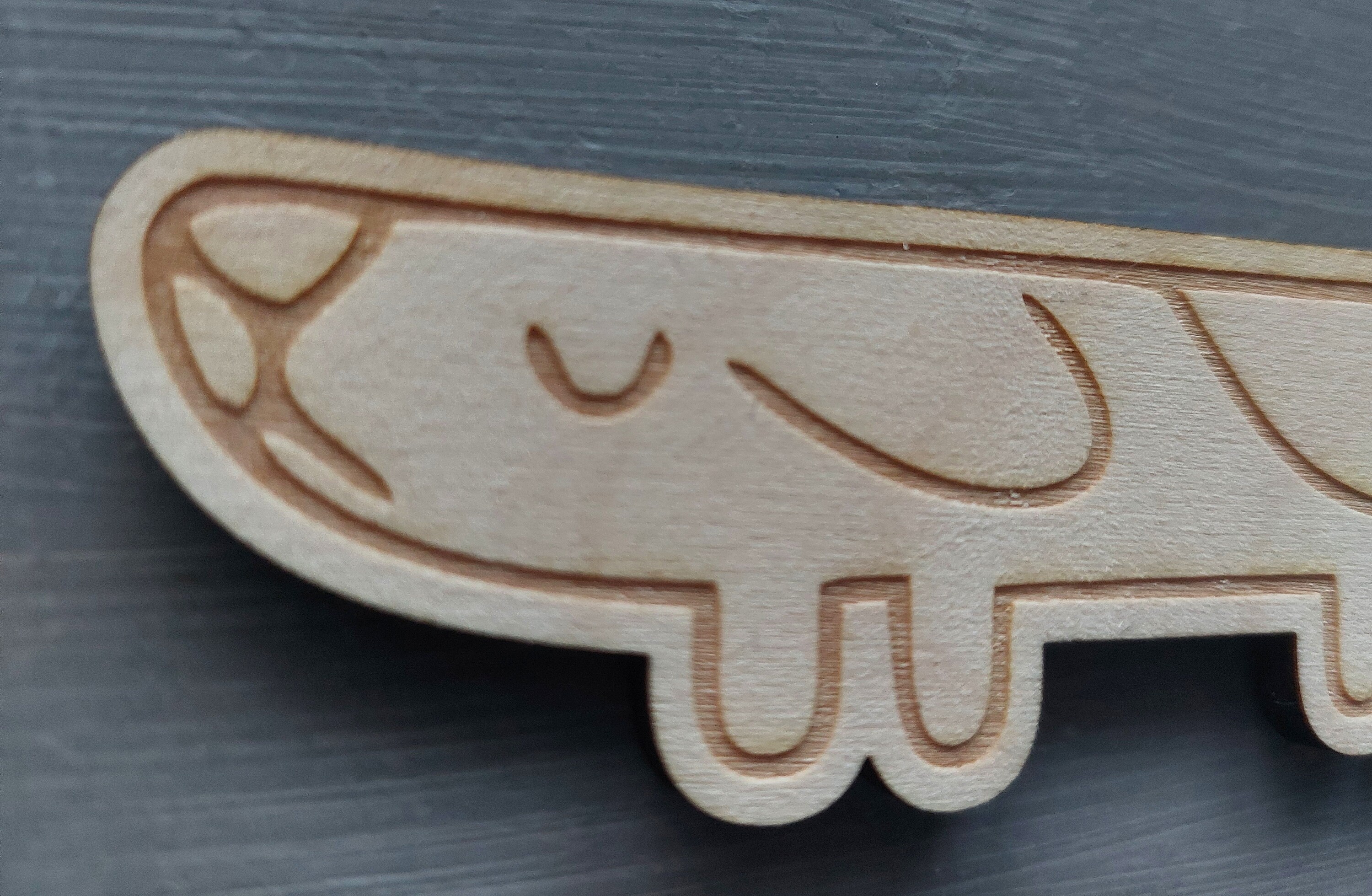 Bluey Inspired Longdog Laser Engraved Wooden Magnet Cut in 4mm Plywood ...
