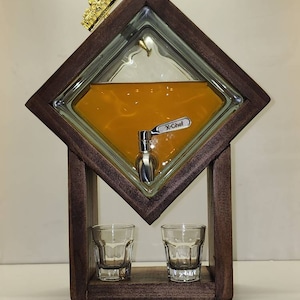 Glass Block Liquor Dispenser. - Etsy