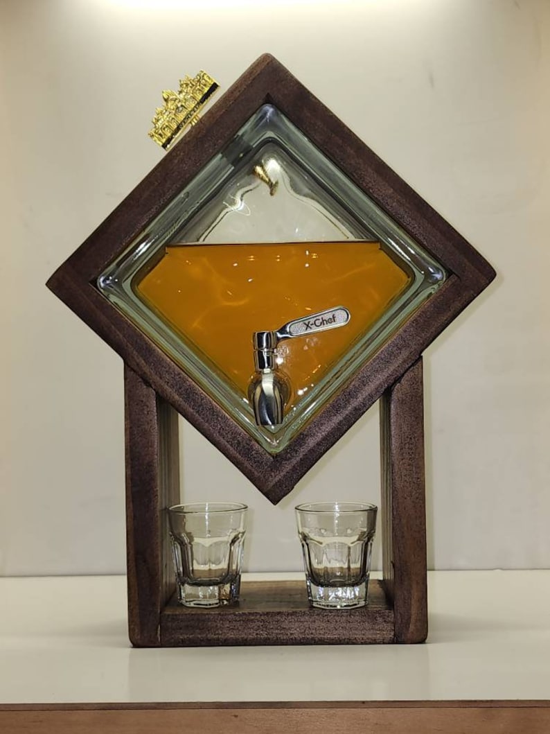 Glass Block Liquor Dispenser. - Etsy