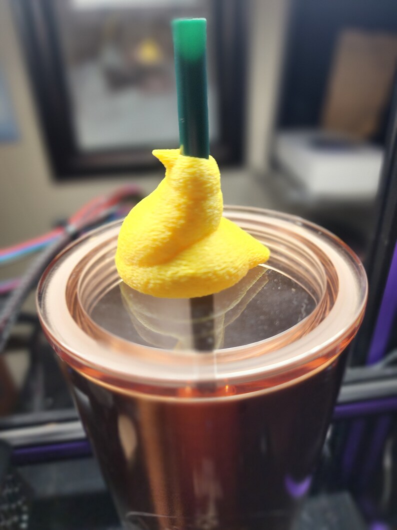 3d Printed Peep Chick Straw Toppers - Etsy