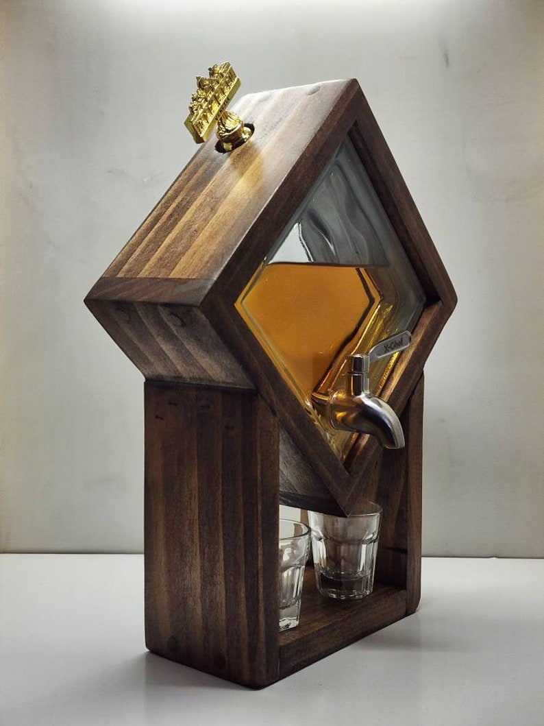 Glass Block Liquor Dispenser. - Etsy