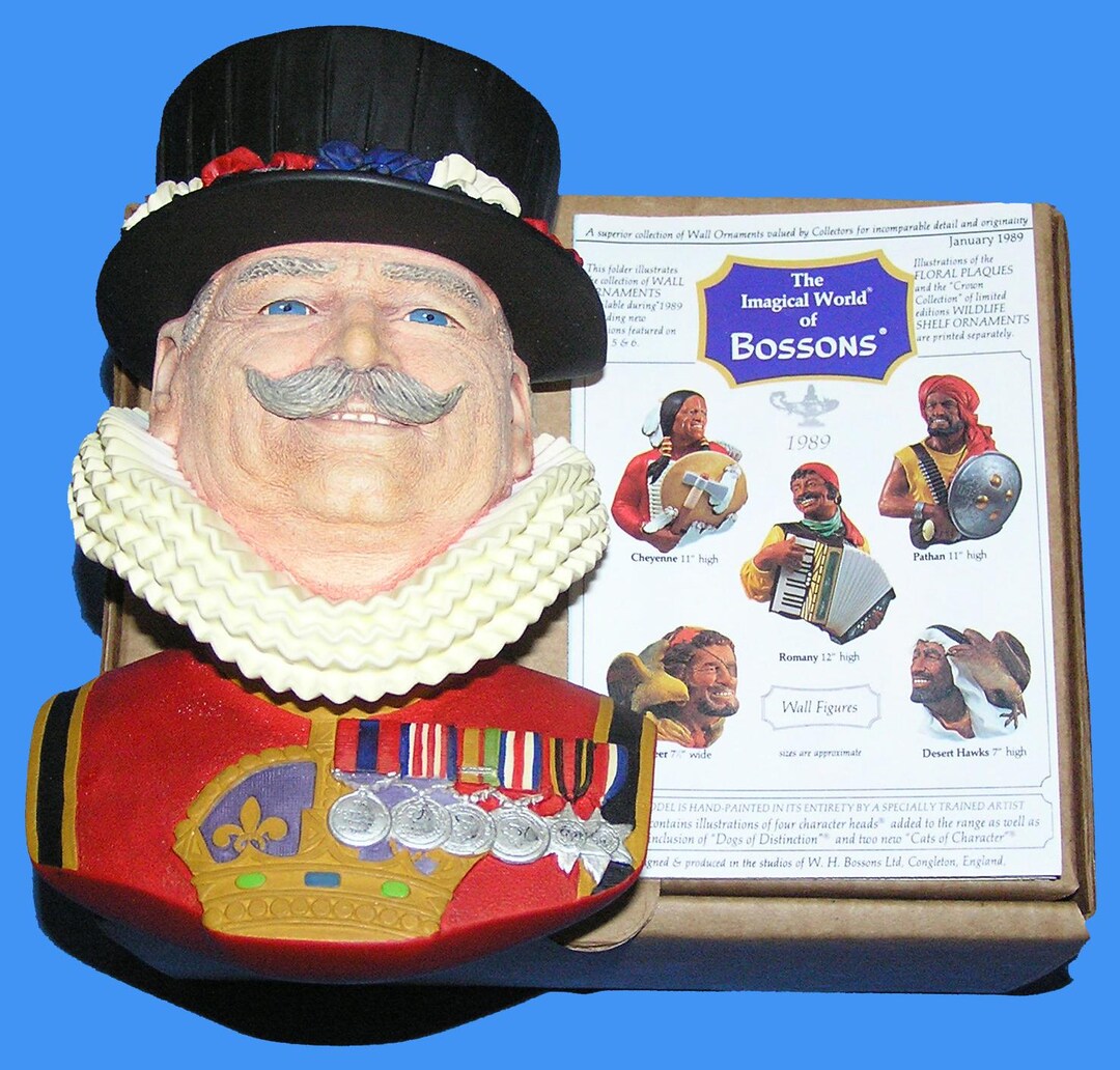 Vintage Bossons Bosson Head Rare Beefeater Pristine Condition Neatly ...