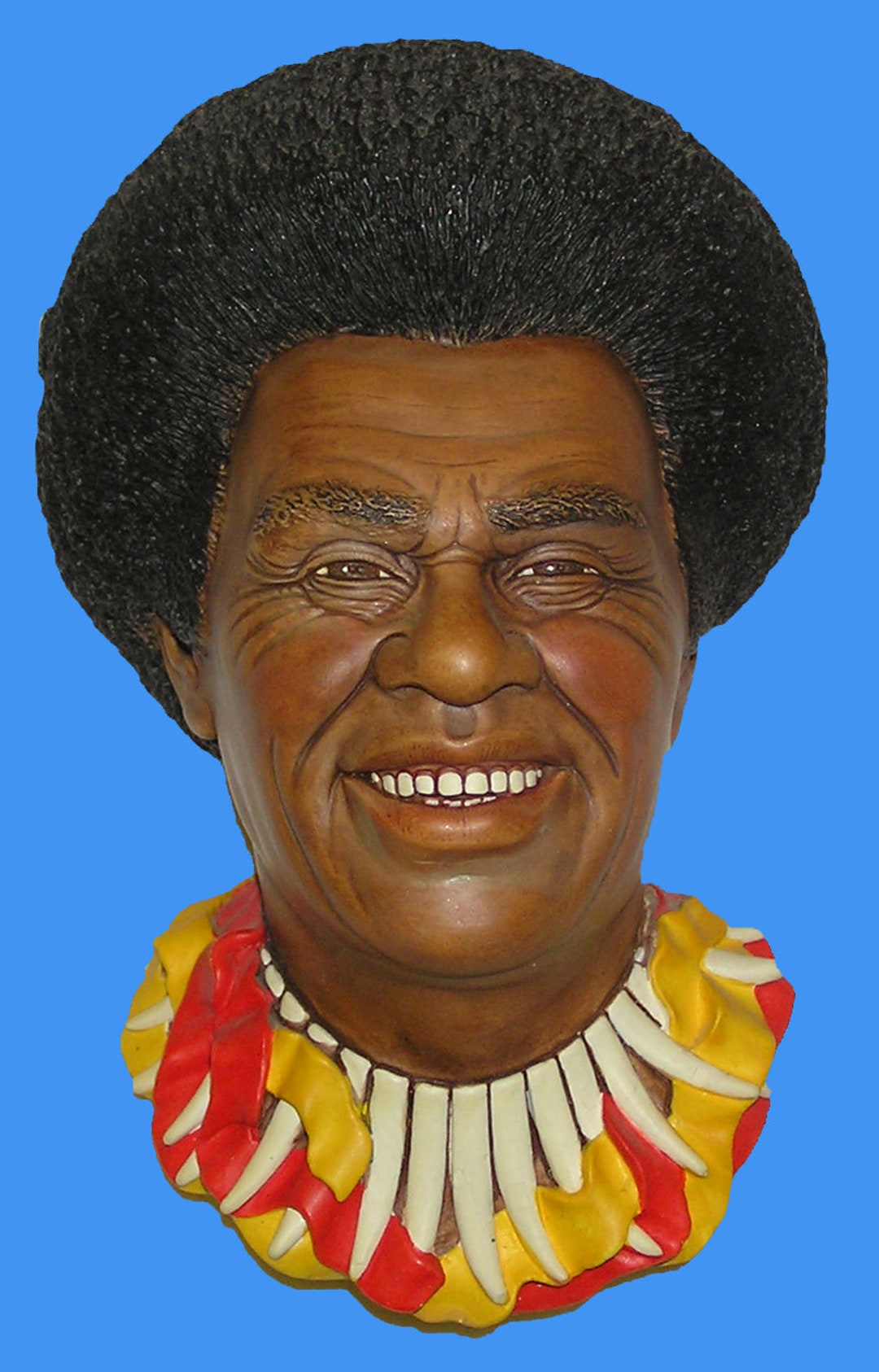 Vintage Bossons Bosson Head Very Good Condition FIJIAN by W H Bossons ...