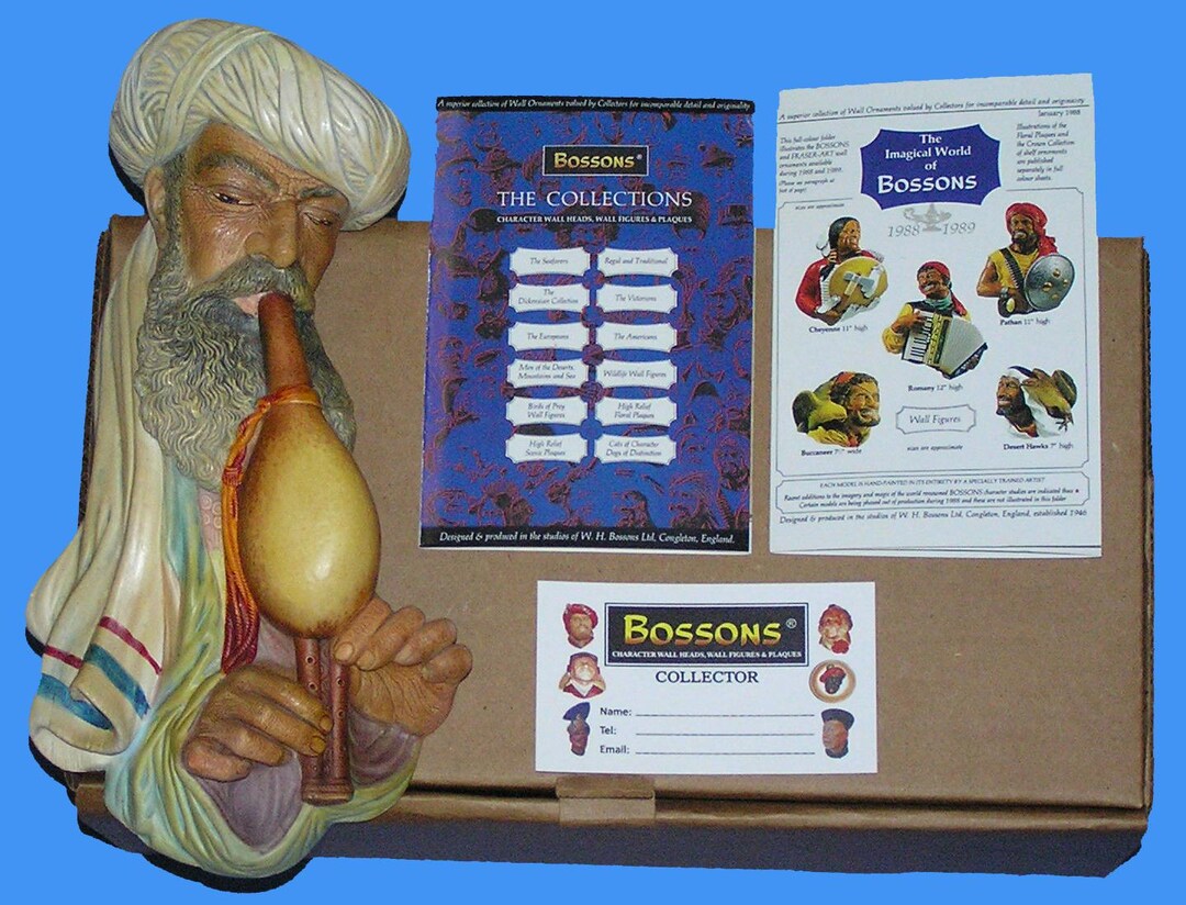 Vintage Bossons Bosson Head Rare Snake Charmer Pristine Condition ...