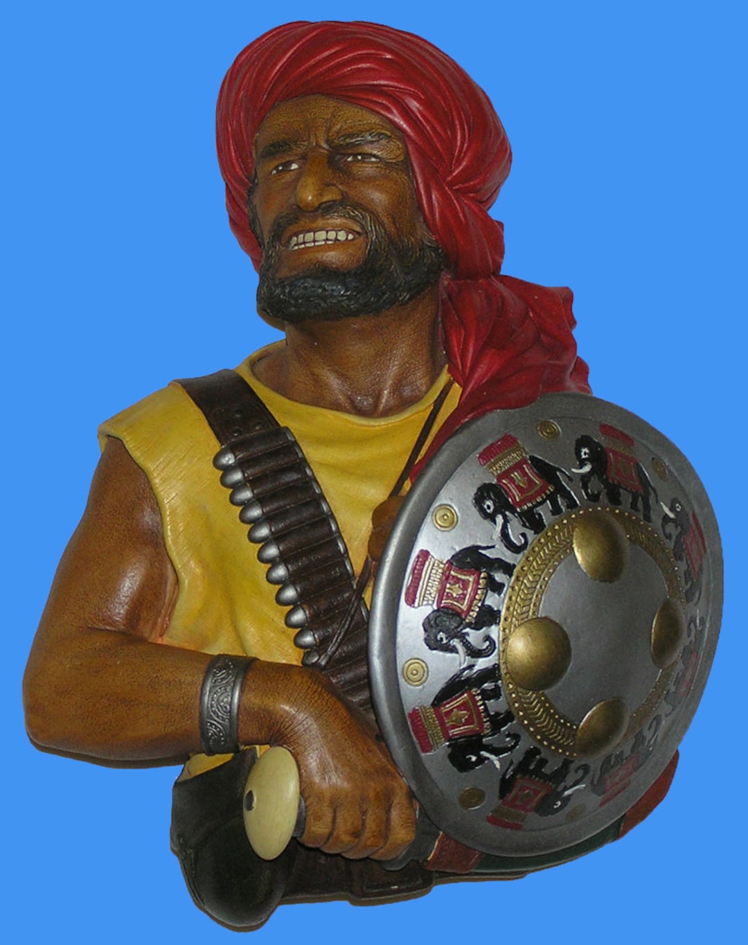 Vintage Bossons Head Pathan Painted Shield Mint Condition Extremely ...