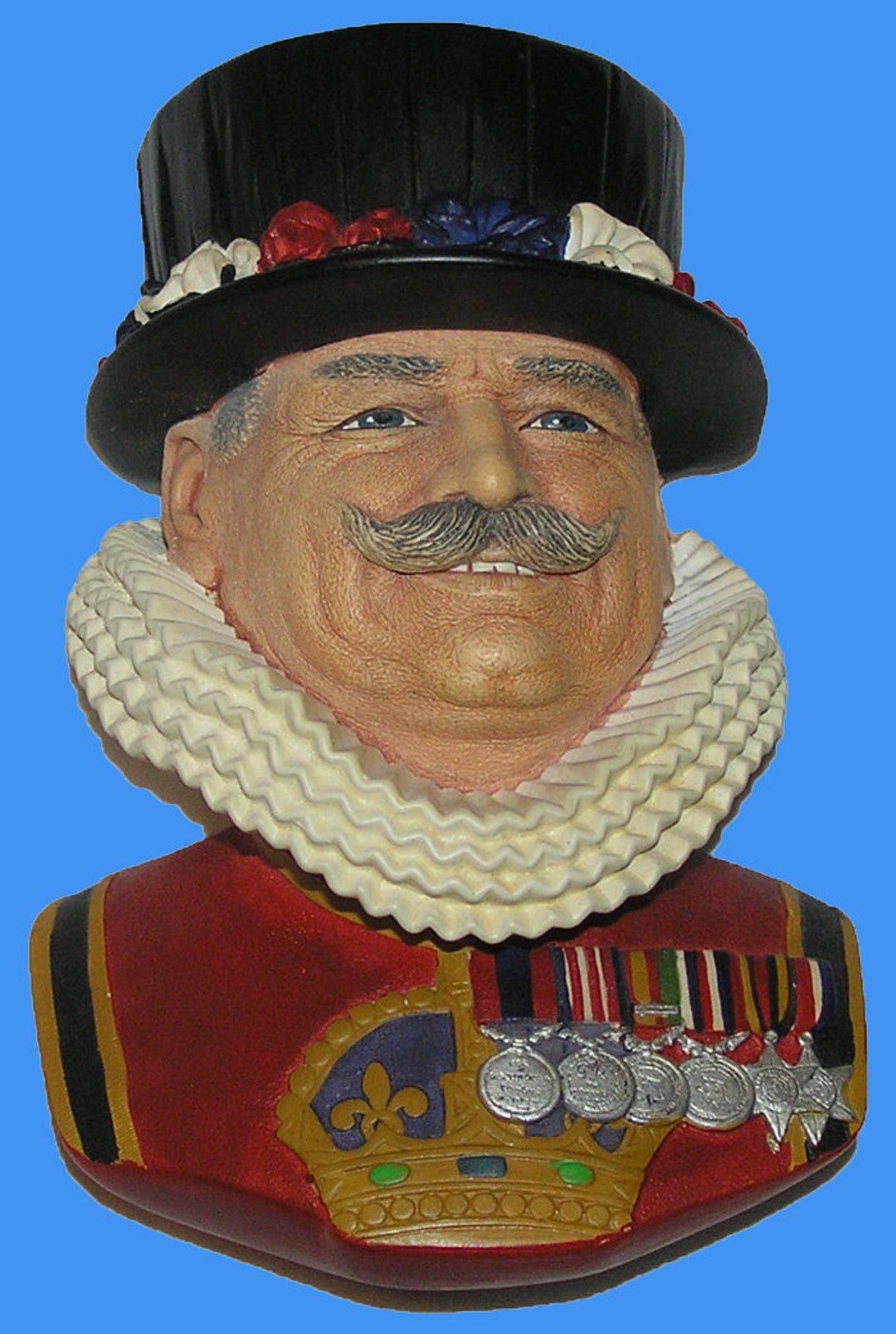 Vintage Bossons Bosson Head Excellent Condition Black BEEFEATER by W H ...