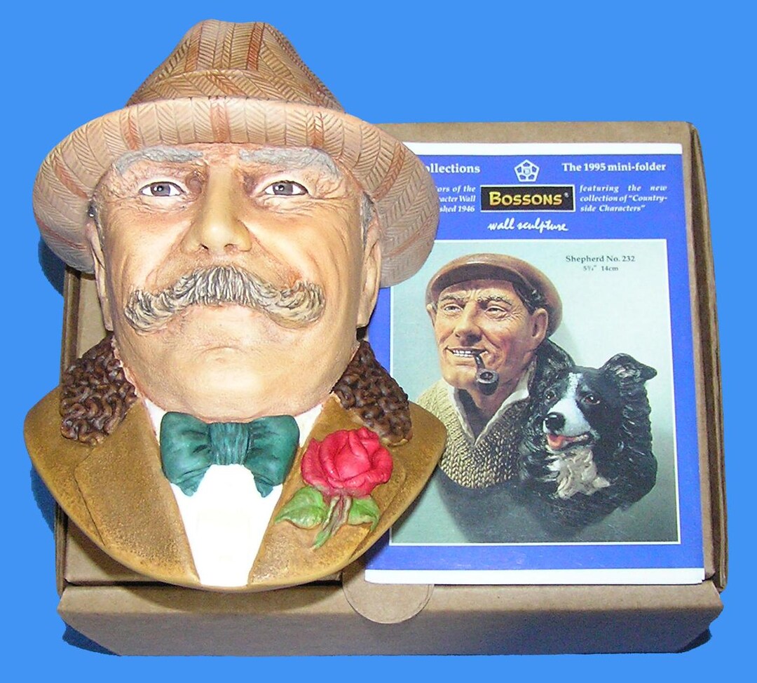 Vintage Bossons Bosson Head Rare the Squire Pristine Condition Neatly ...