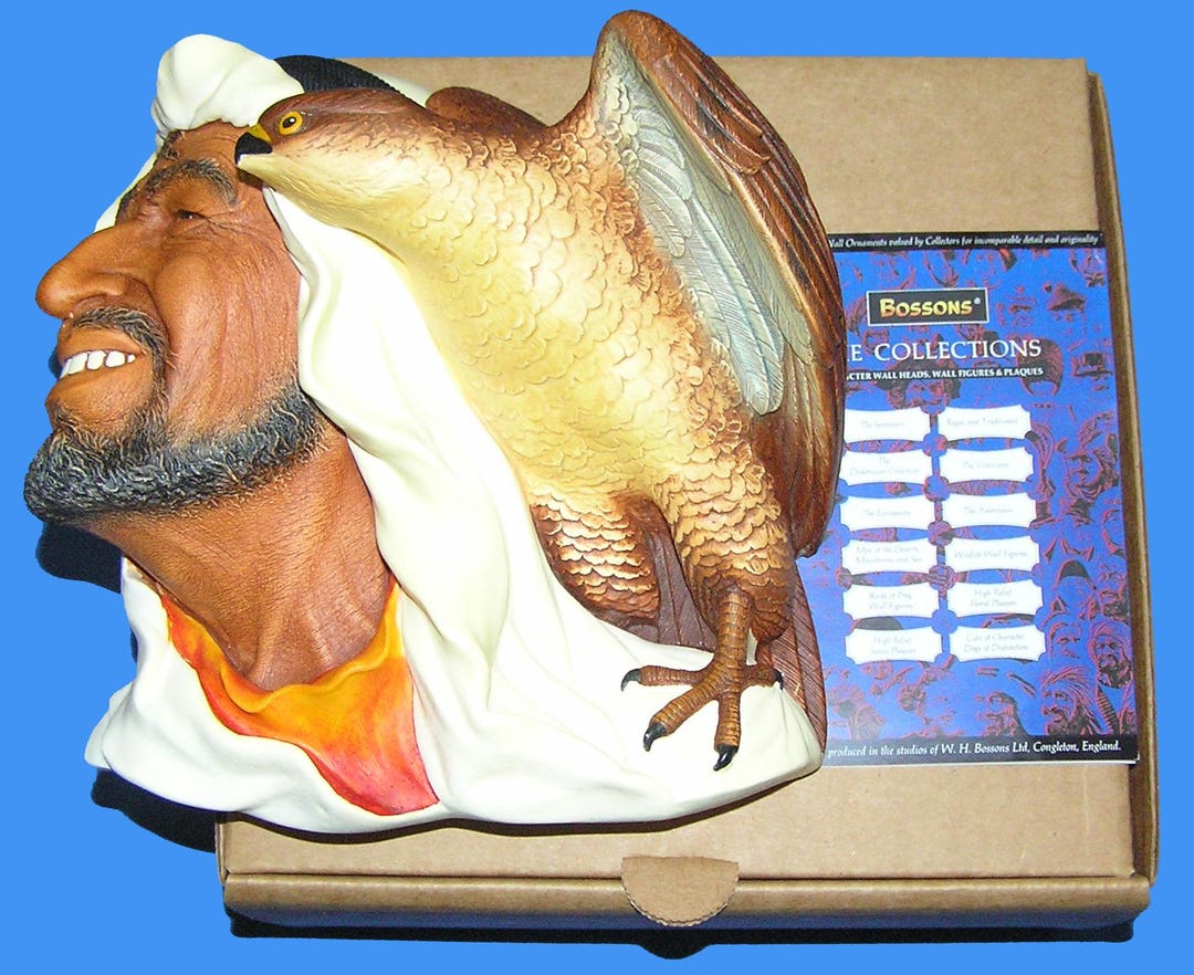 Vintage Bossons Bosson Head Rare Desert Hawk Pristine Condition Neatly ...