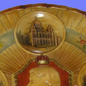 Vintage Bossons Queen Elizabeth Cornation Plate Mint Rare # P1 Made by ...