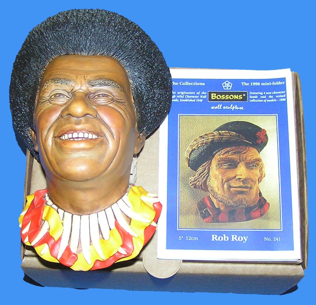 Vintage Bossons Bosson Head Rare Fijian Pristine Condition Neatly ...