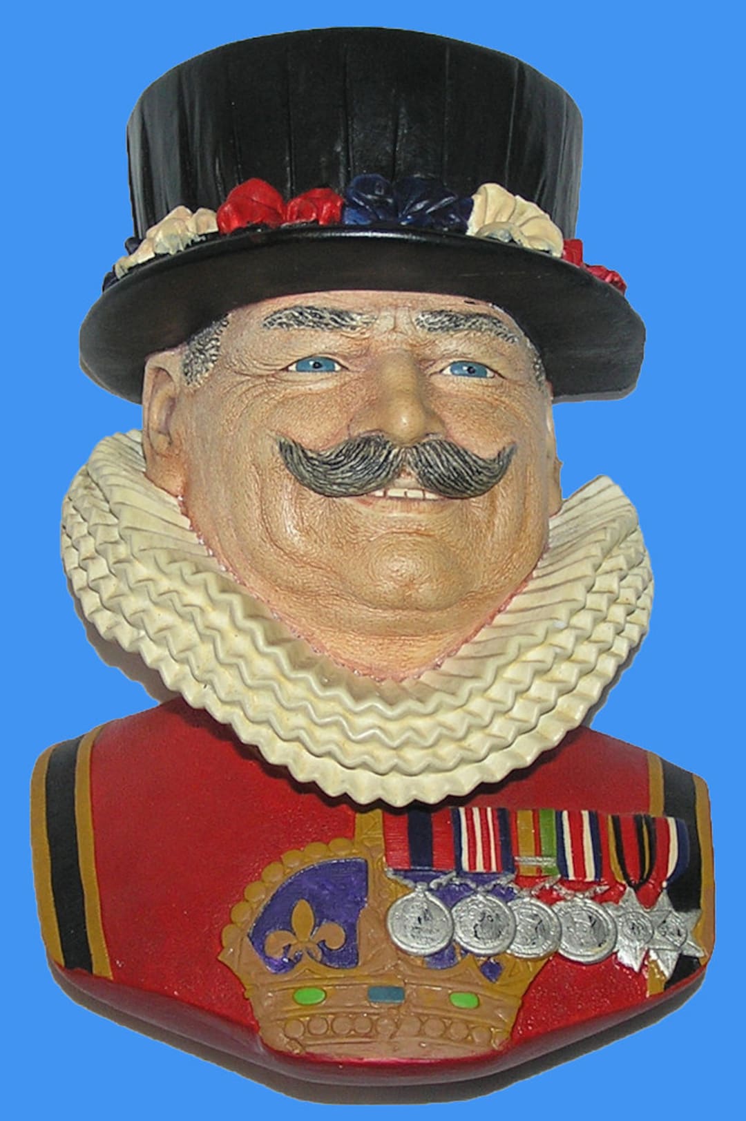 Vintage Bossons Bosson Head Excellent Condition Black BEEFEATER by W H ...