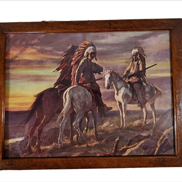 Framed Native American Print - Etsy