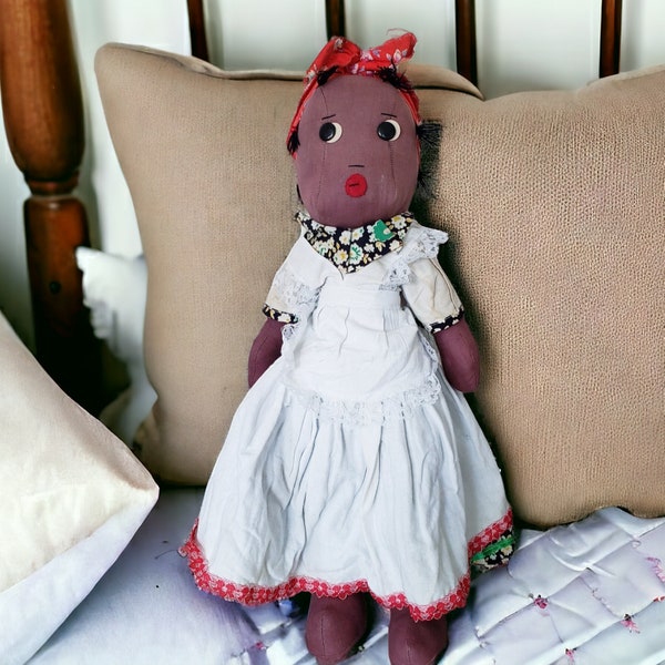Black Cloth Doll - Etsy