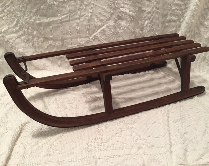 Vintage Wood and Iron Transport Sled - Etsy