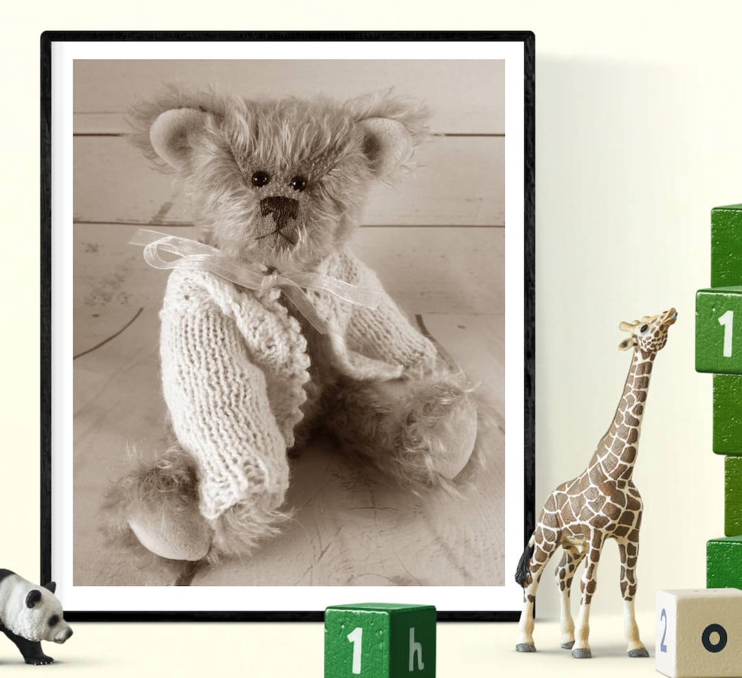 Teddy Bear Nursery Wall Art - Bear Nursery Prints, Teddy Bear Poster ...