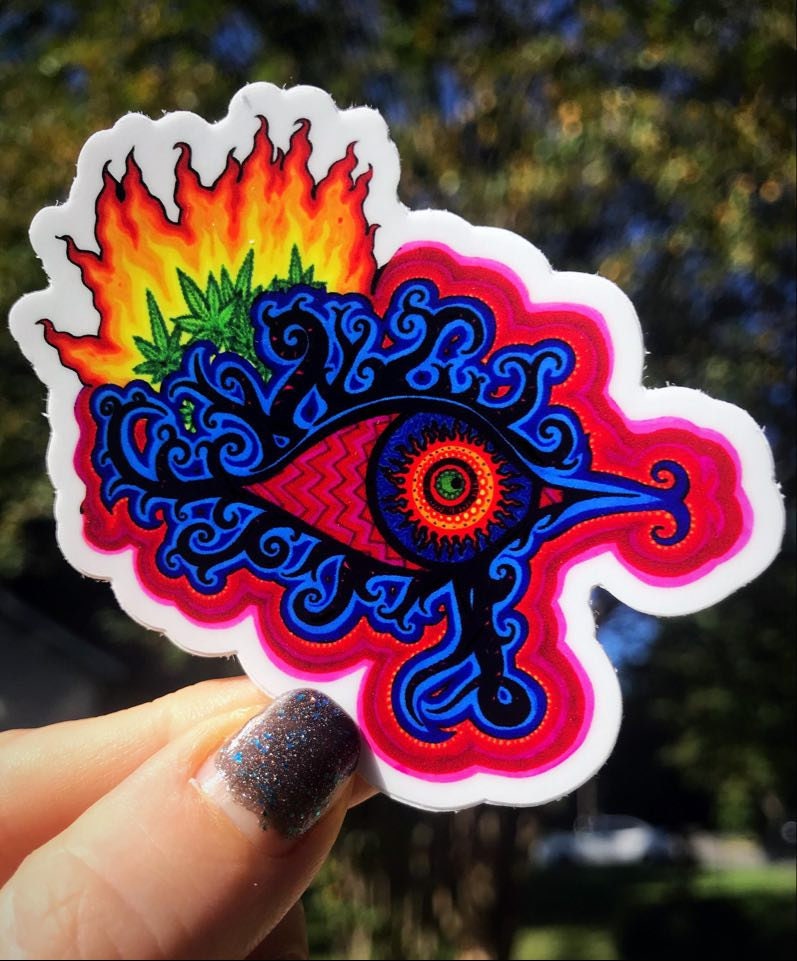 Psy Ra Eye Vinyl Sticker - Etsy