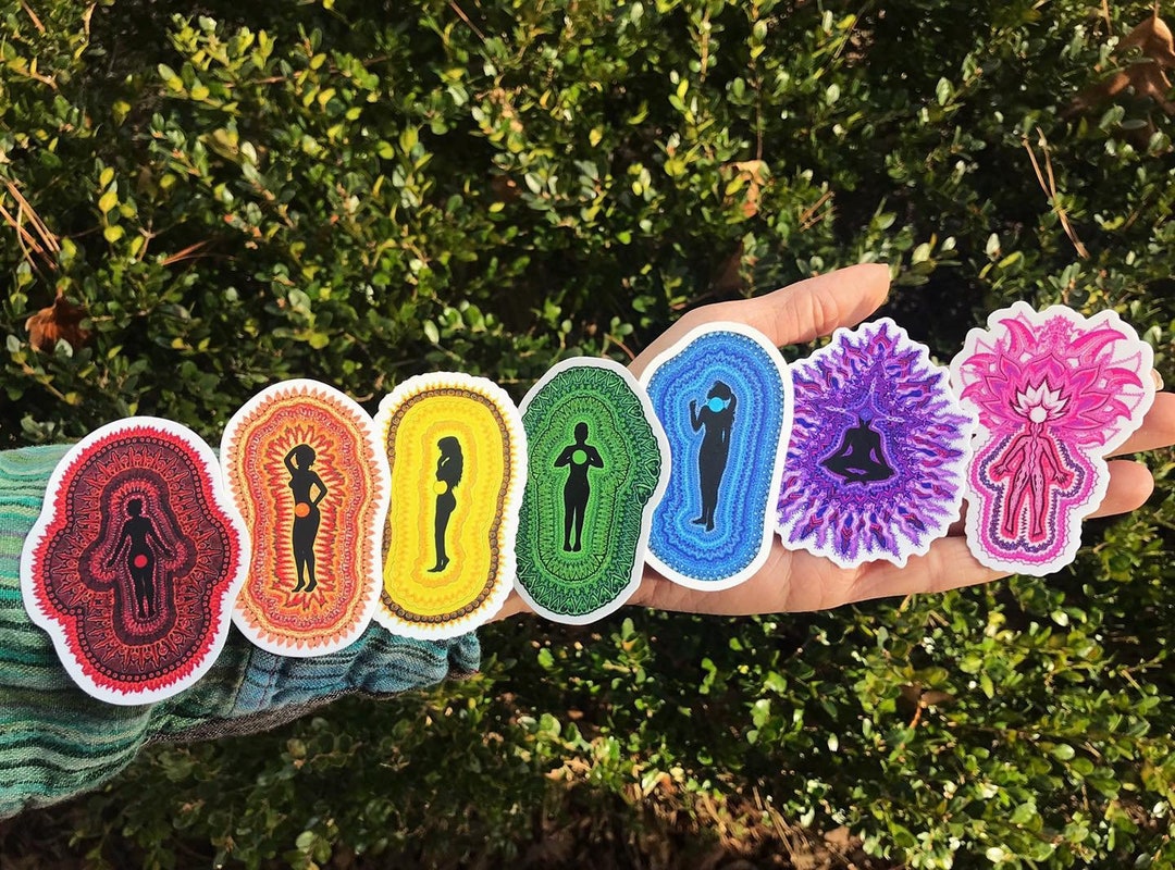 Chakra Stickers, Vinyl, Colorful, Rainbow, Series - Etsy