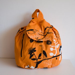 Orange Birds Trees Backpack for KIDS, Children's Preschool Backpack ...