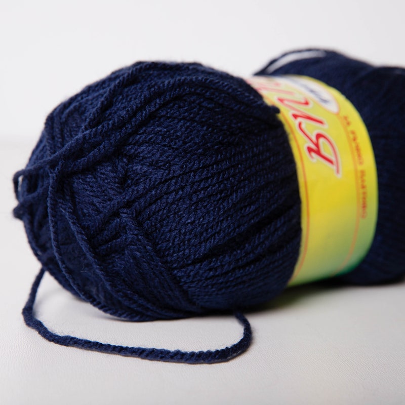 Royal Blue Acrylic Yarn - Etsy