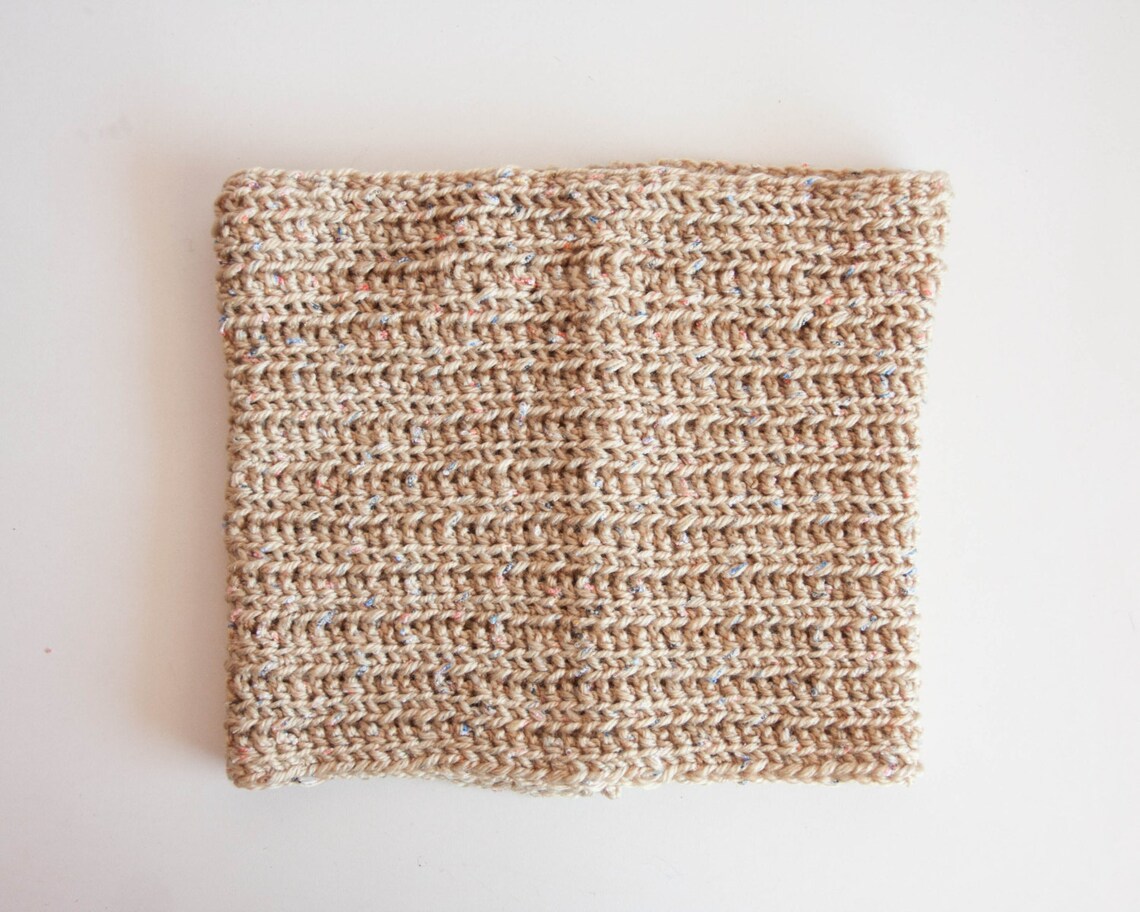 Crochet Scarf Tube Wrap Scarf Beige Cream Winter Hooded - Etsy Canada