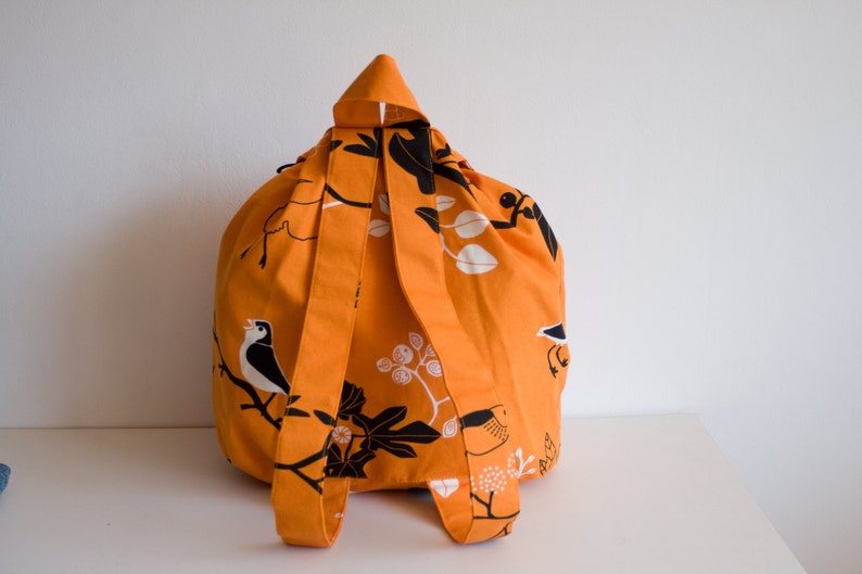 Orange Birds Trees Backpack for KIDS, Children's Preschool Backpack ...
