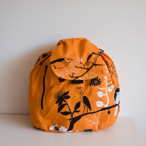 Orange Birds Trees Backpack for KIDS, Children's Preschool Backpack ...