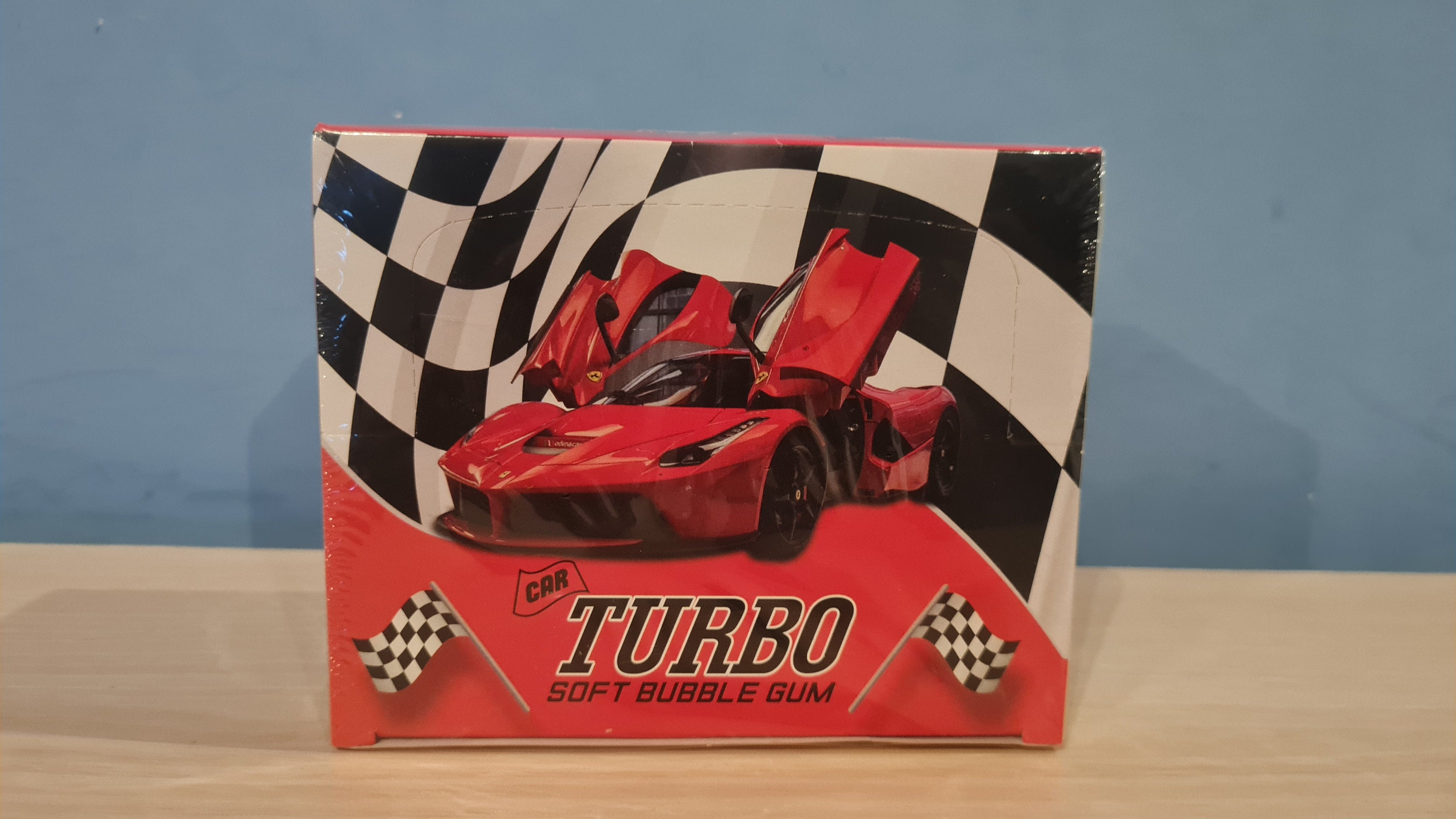Car TURBO Chewing Bubble Gum Full Box 100pc Collectible Wrapper MERTSAN ...
