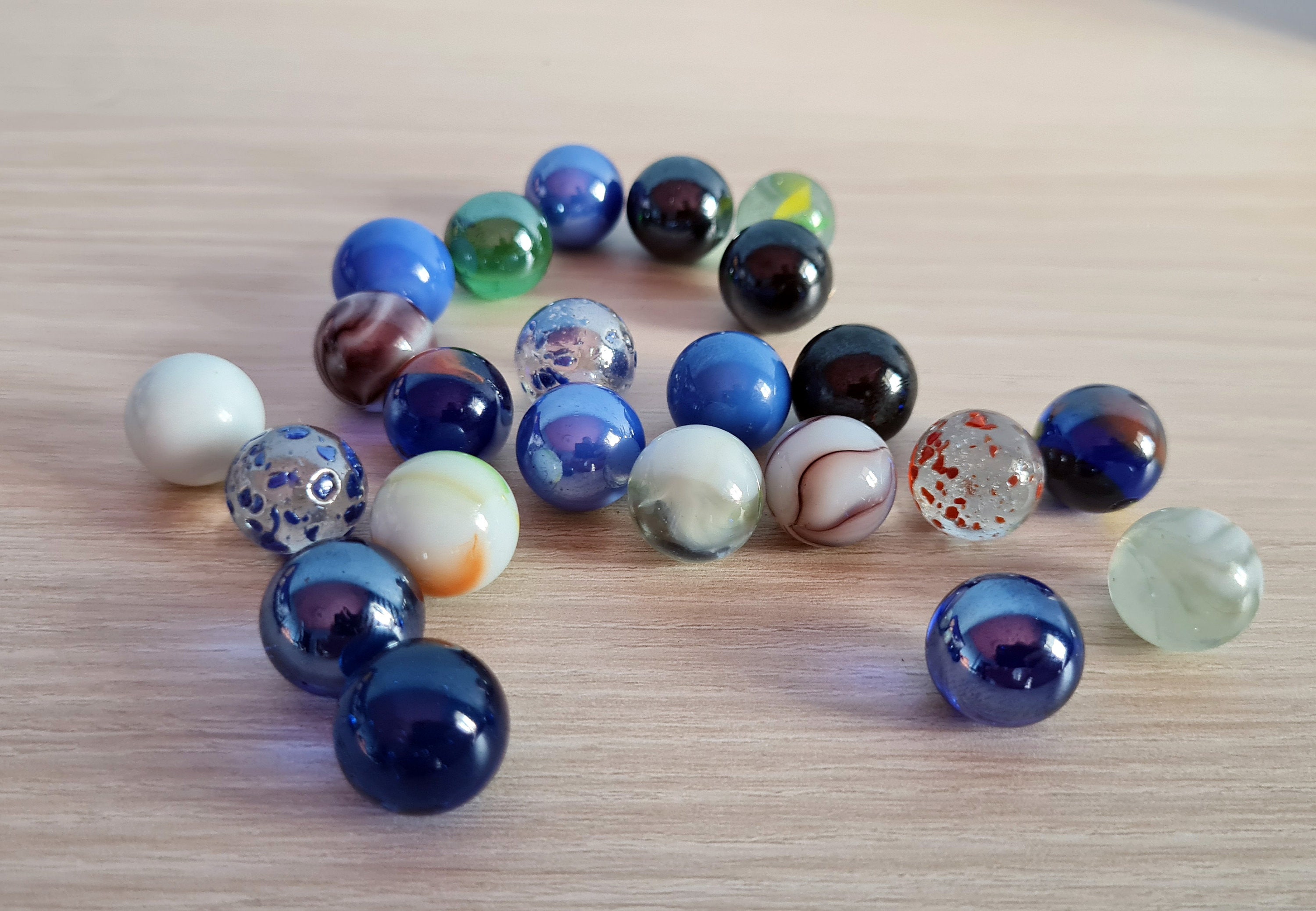 Marbles Mixed , (jabo's) Marbles Game, Colored Marbles Vintage - Etsy
