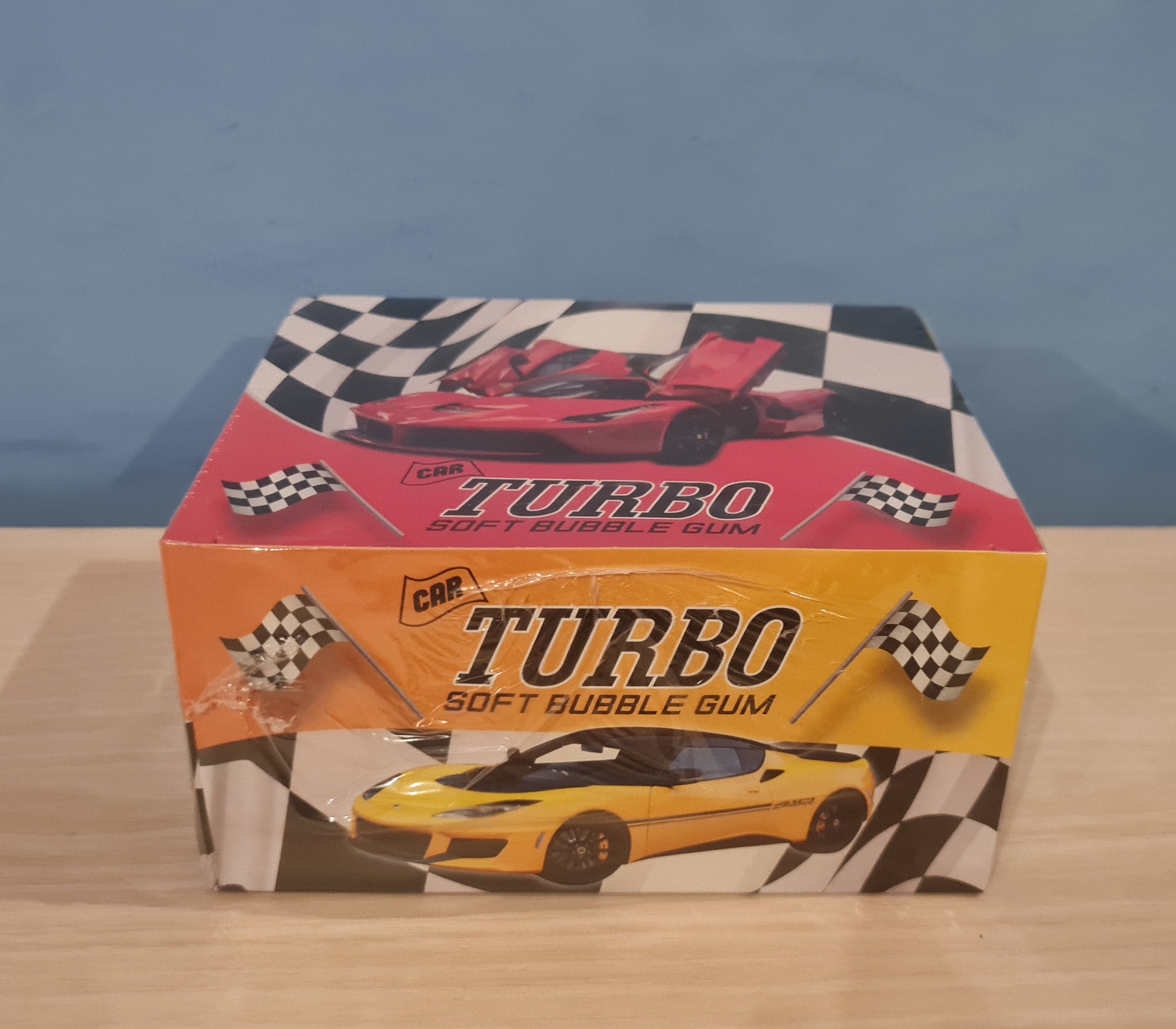 Car TURBO Chewing Bubble Gum Full Box 100pc Collectible Wrapper MERTSAN ...