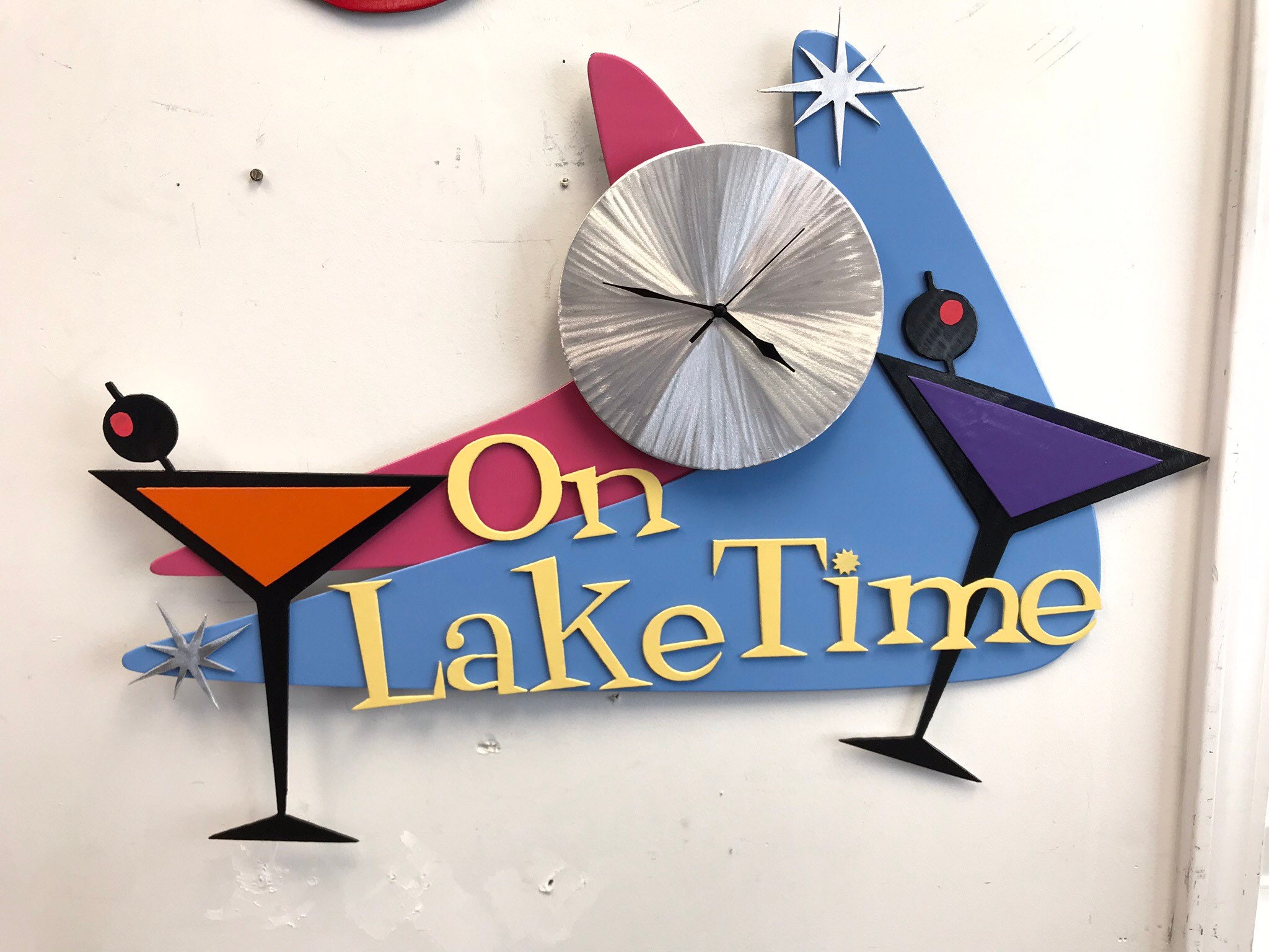 On Lake Time Clock - Etsy