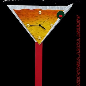 Martini Clock Burgundy Edition A Martini and a Clock Who Doesn't Love ...