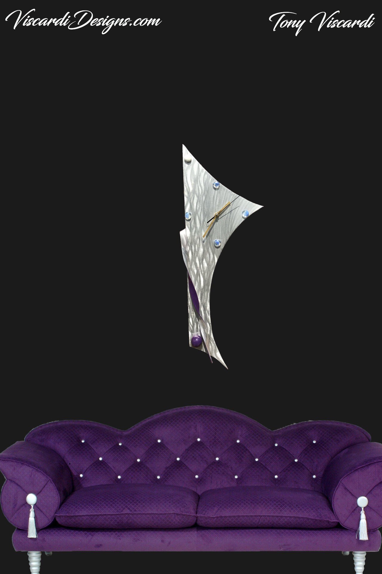 Last Call Time Abstract Contemporary Clock - Etsy