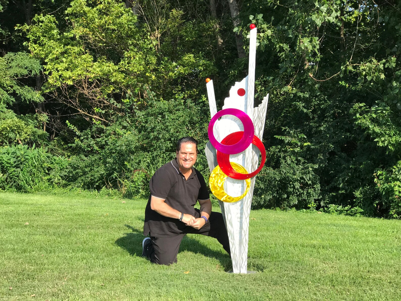 Circle Magic Indoor/outdoor Contemporary Standing Sculpture - Etsy