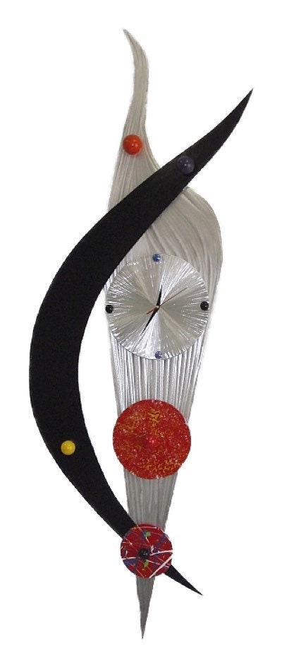 Piccasso Time Contemporary Retro Clock - Etsy