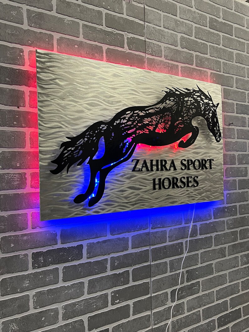 Custom LED Logo Sign With Your Logo 3ft X 2ft - Etsy