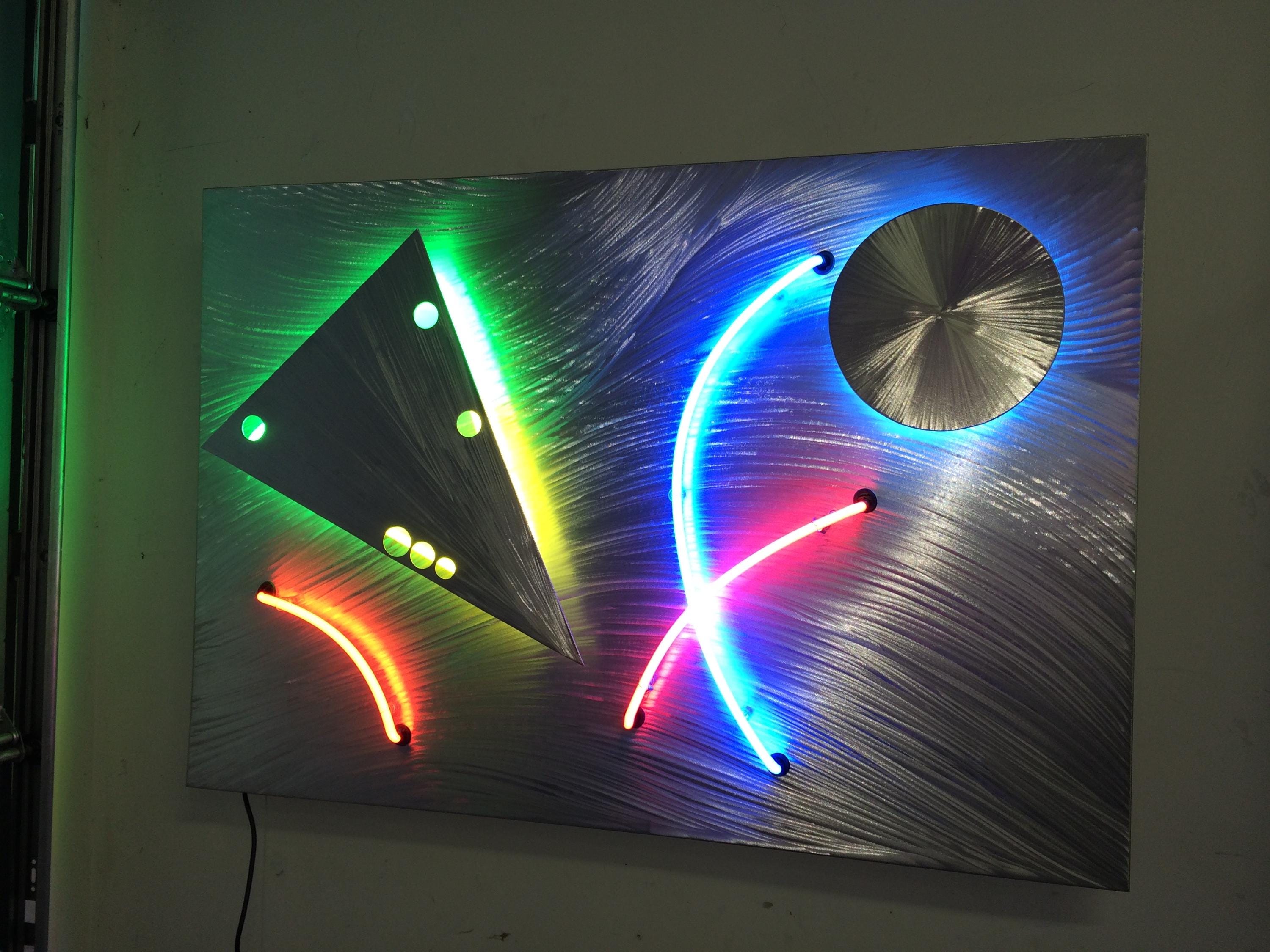 Modern Neon Wall Art Sculpture by Neon Artist Tony Viscardi - Etsy