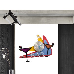 Contemporary Bar Clock - Etsy