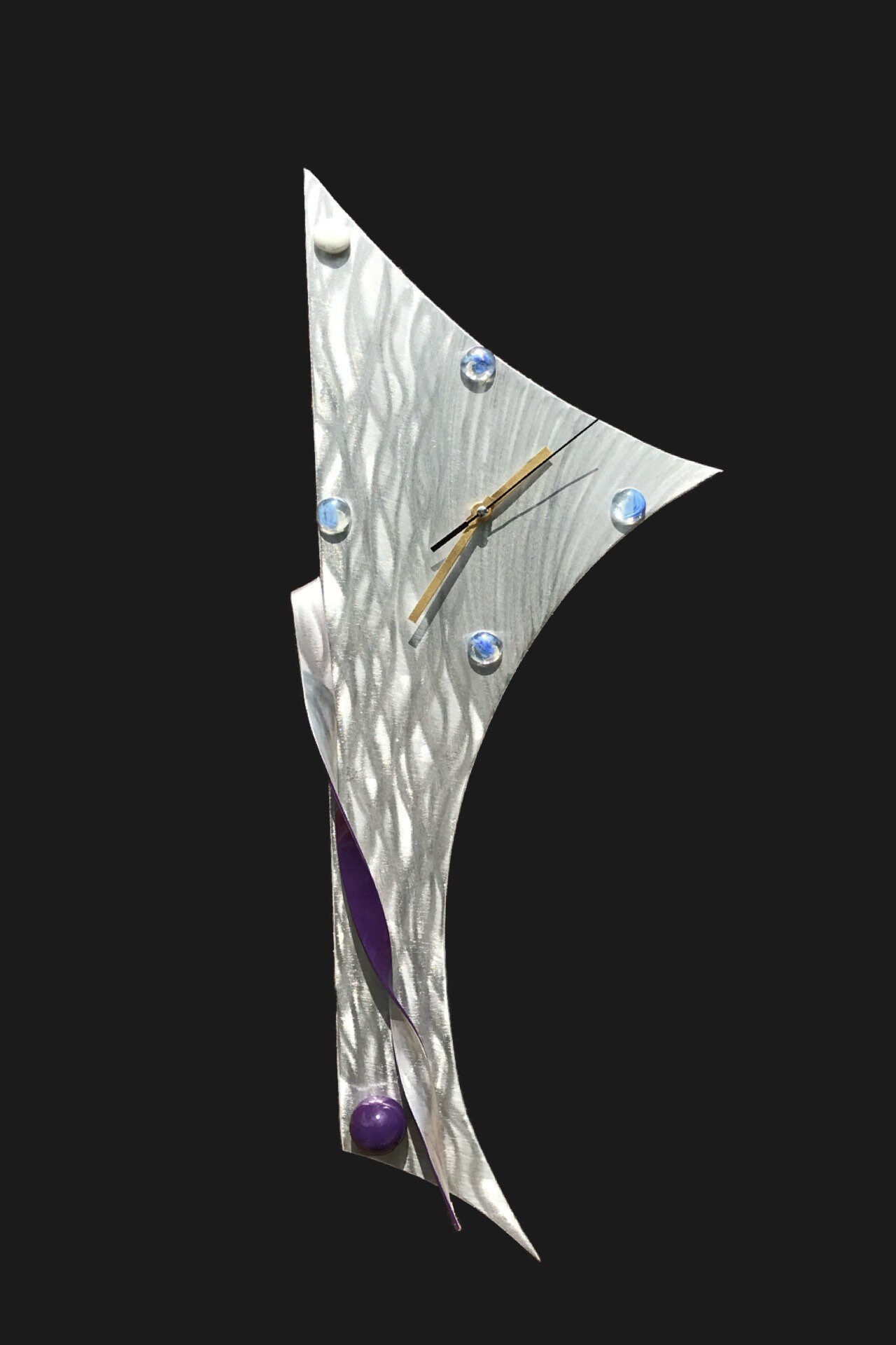 Last Call Time Abstract Contemporary Clock - Etsy