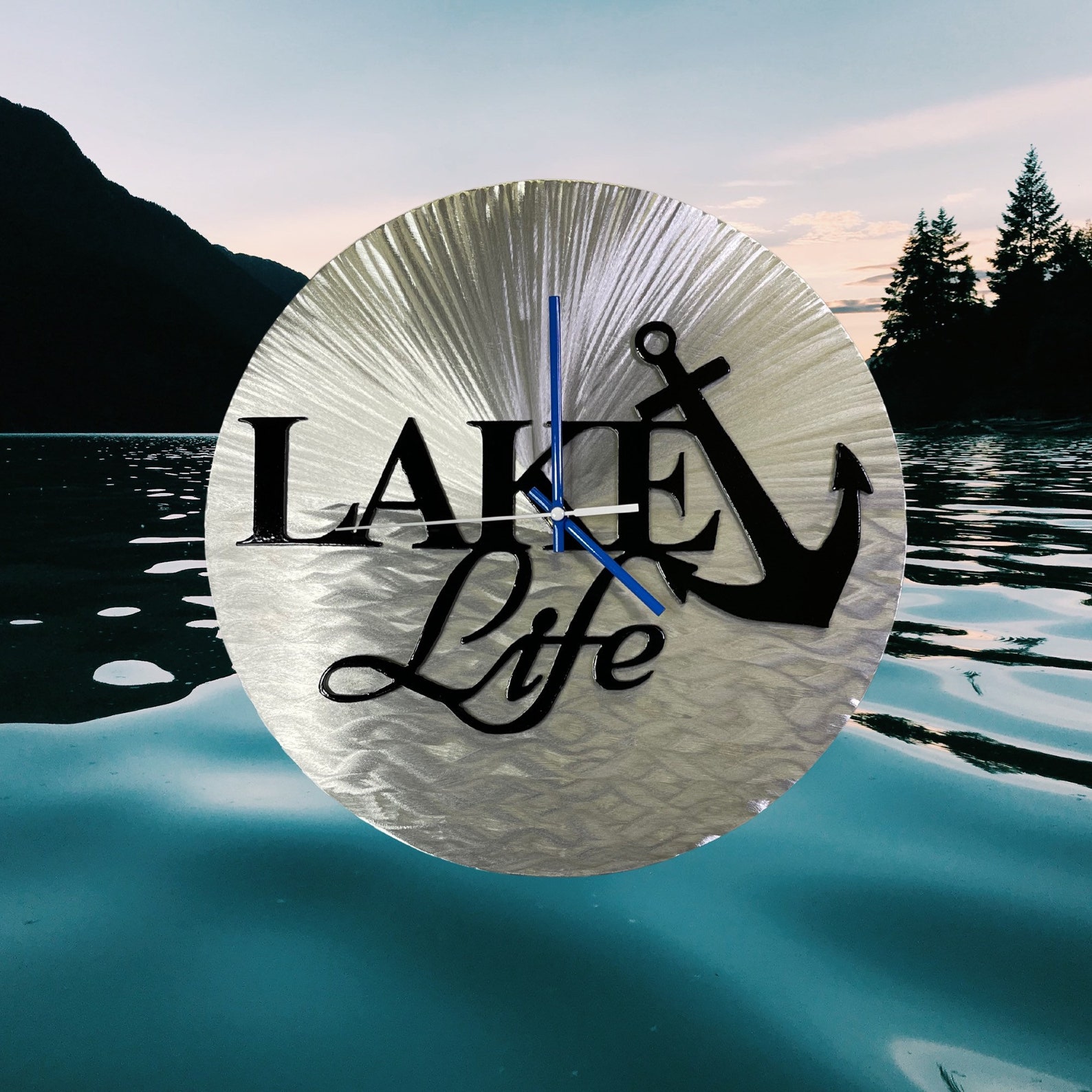 Lake Life Art Clock - Etsy