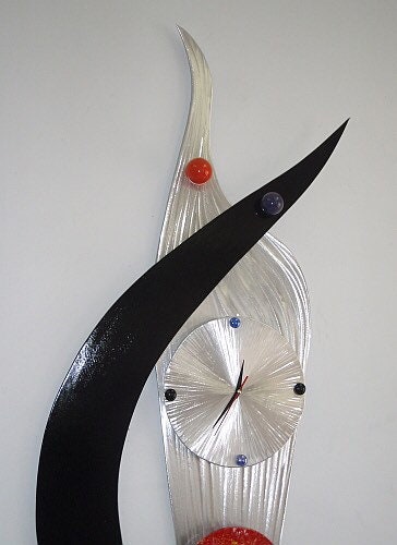 Piccasso Time Contemporary Retro Clock - Etsy