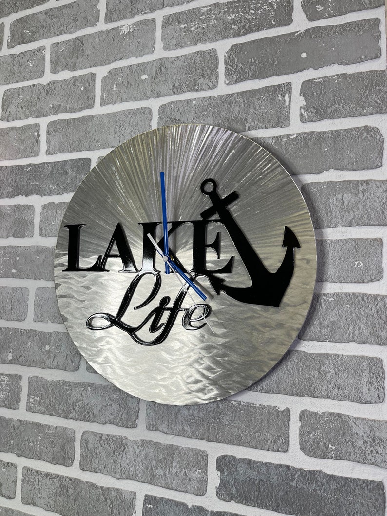 Lake Life Art Clock - Etsy