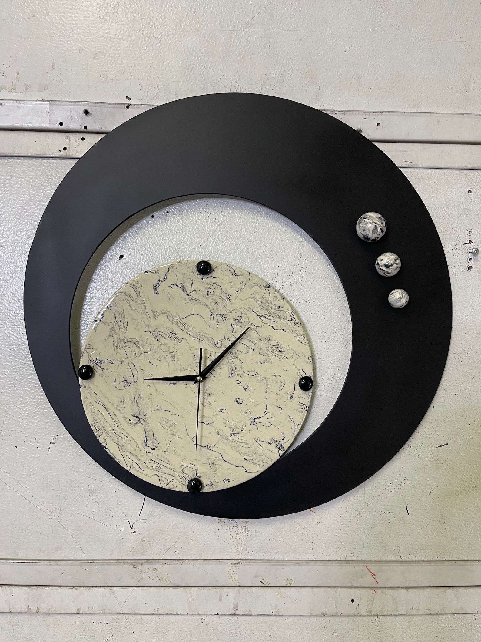 Full Circle Time Contemporary Clock - Etsy
