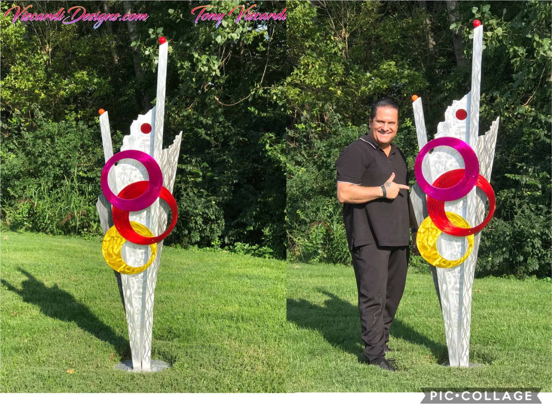 Circle Magic Indoor/outdoor Contemporary Standing Sculpture - Etsy