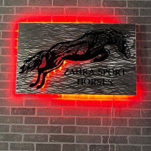 Custom LED Logo Sign With Your Logo 3ft X 2ft - Etsy