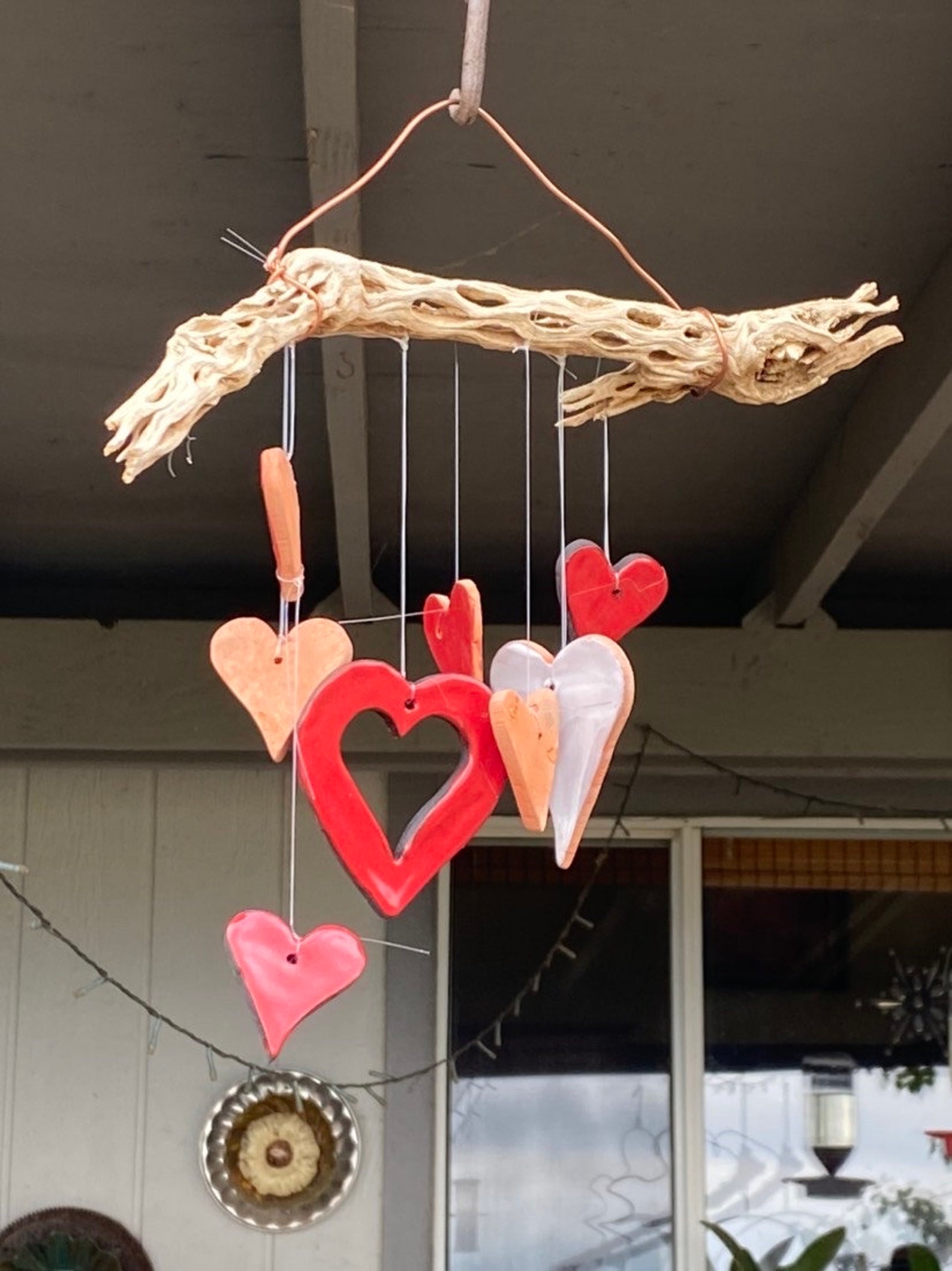 HEART WIND CHIME - Etsy